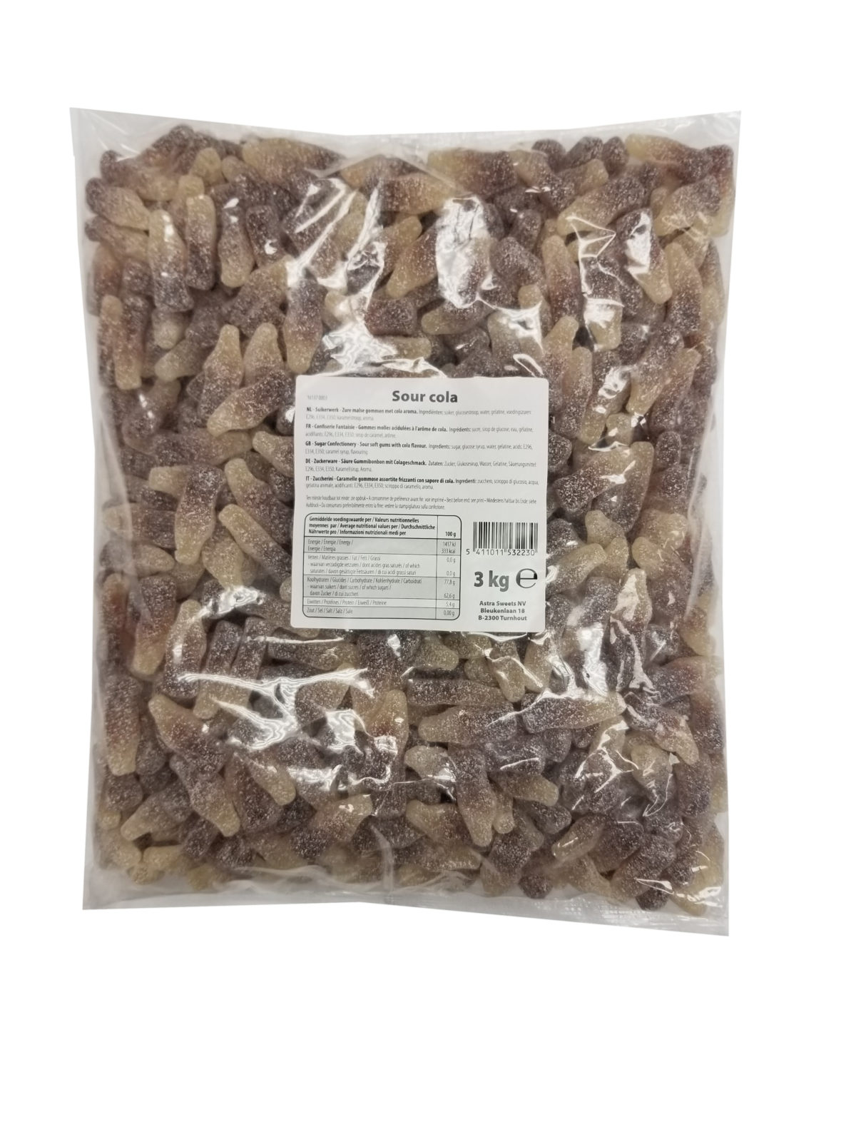 Sour Cola Bottles 3KG Bulk - Cottage Country Candies