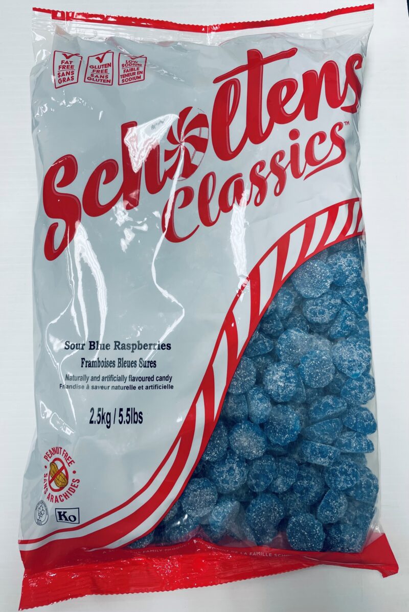 Sour Blue Raspberries 2.5KG Bulk - Cottage Country Candies