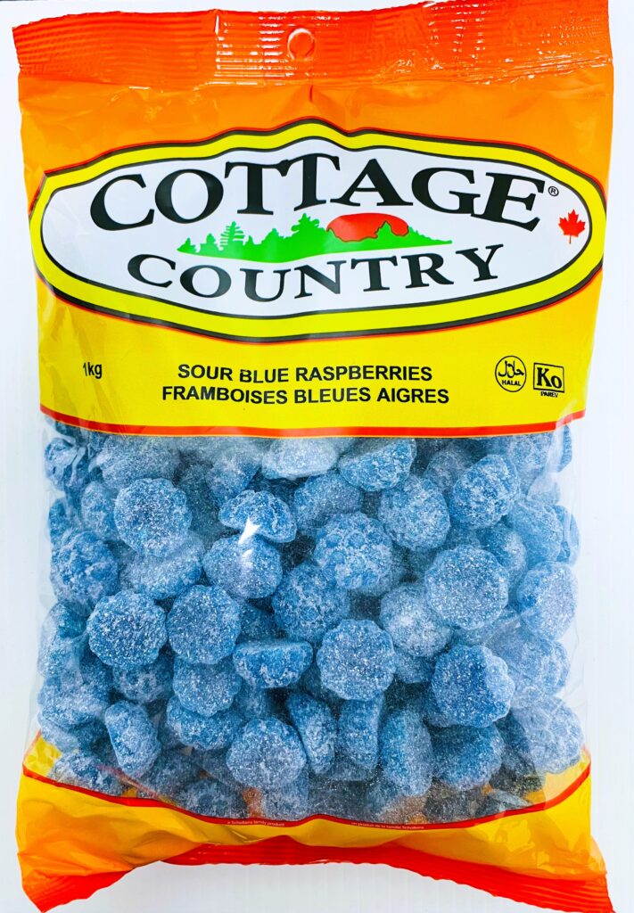 Sour Blue Raspberries 1 KG - Cottage Country Candies