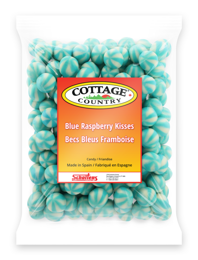 Blue Raspberry Kisses 1 KG - Cottage Country Candies